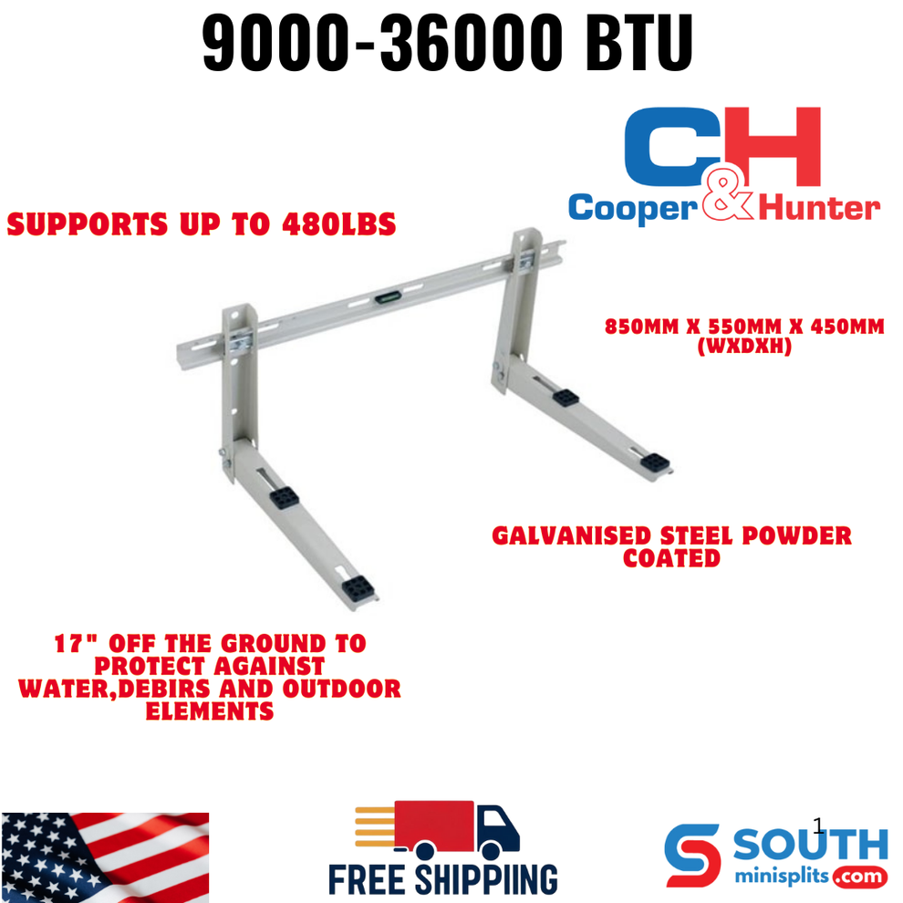 Heavy-Duty Mini Split Wall Bracket with Load Capacity up to 480LBS ...
