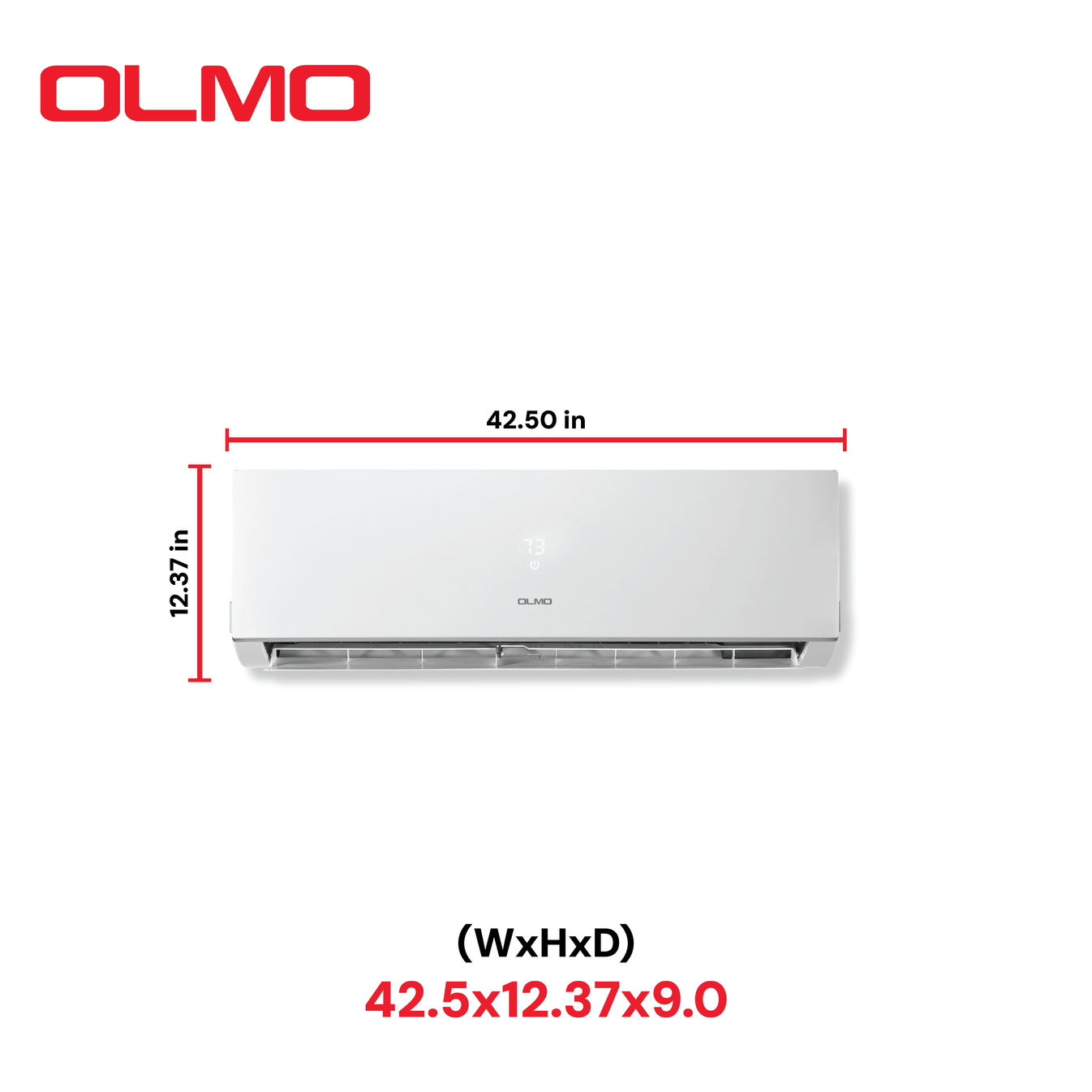 OLMO Sierra Series, R32 Mini Split, 24,000 BTU 230V Single Zone 2 Ton