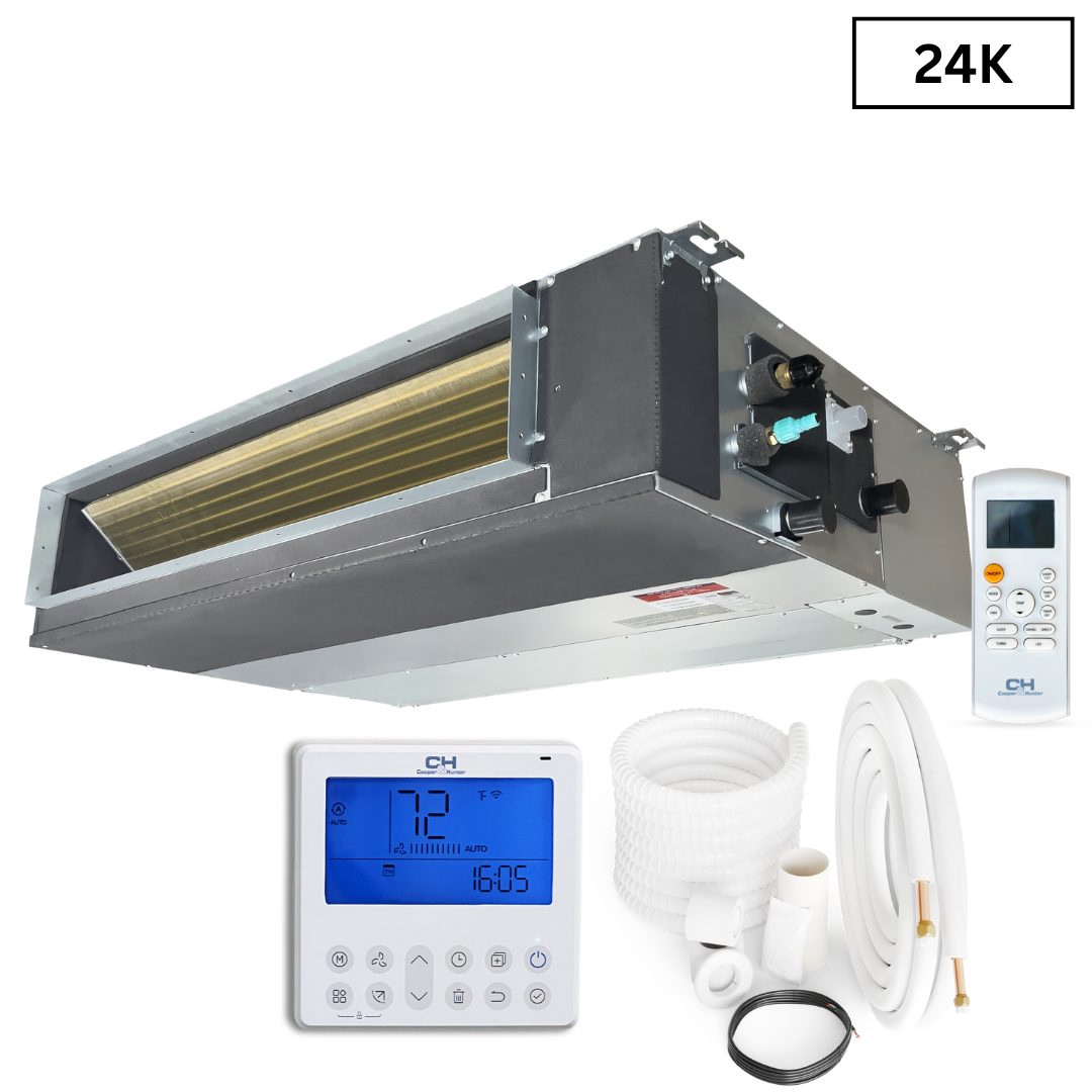 Cooper&Hunter Multi-Zone 24,000 BTU 230V Slim Duct, Concealed Duct Air