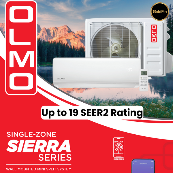 OLMO Sierra Single-Zone Series R410A, 36,000 BTU/h 3 Ton Mini Split Ai
