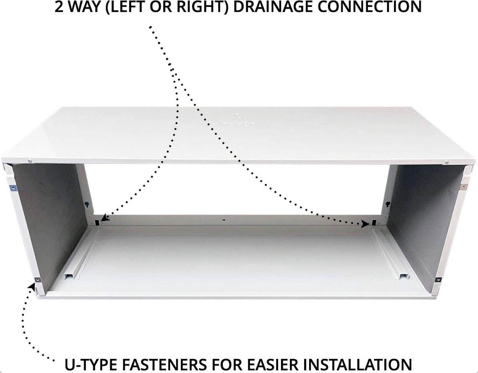 Universal PTAC Folded Metal Wall Sleeve And Exterior Grille