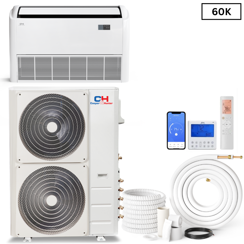 Cooper & Hunter Universal Floor/Ceiling 60,000 BTU 230V, R410A, 16 SEER ...